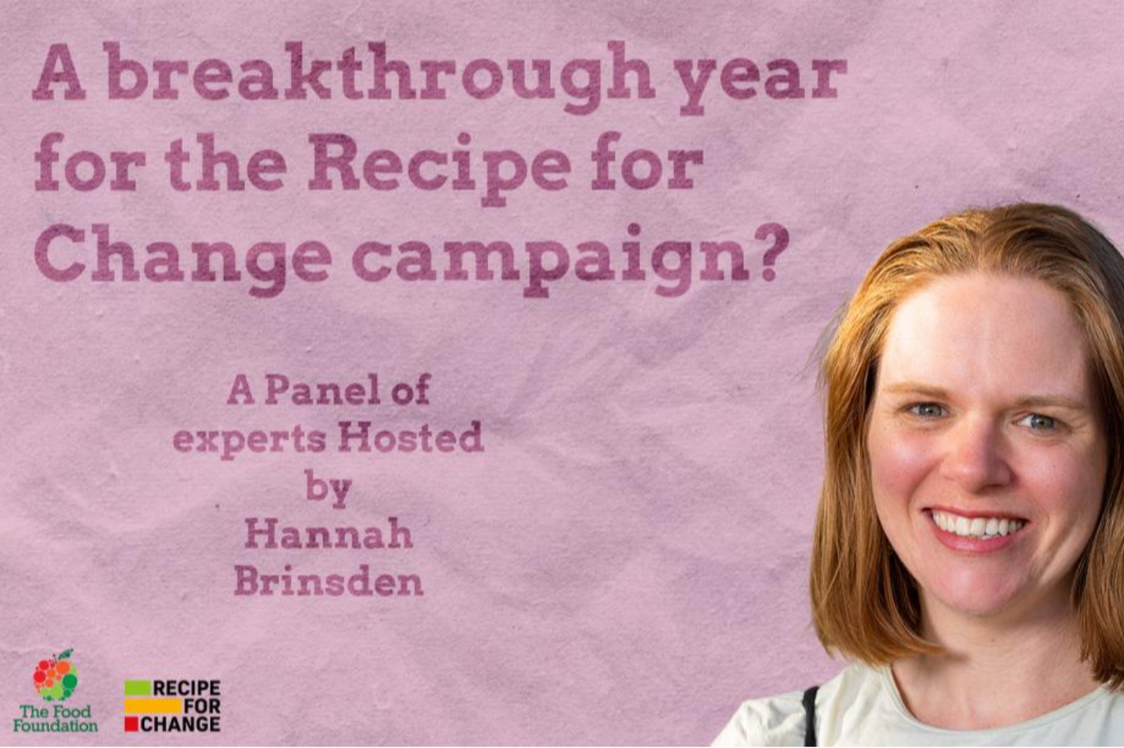 A breakthrough year for the Recipe for Change campaign? | Recipe for Change